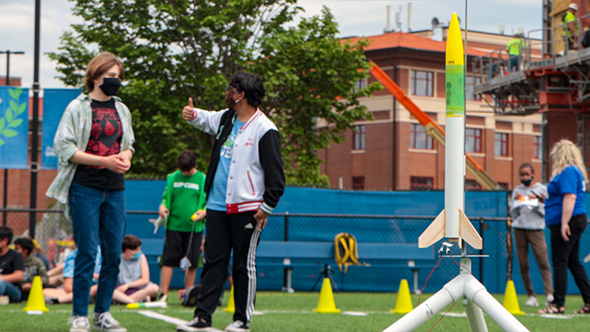 How does a model rocket lift off the ground? | NSTA