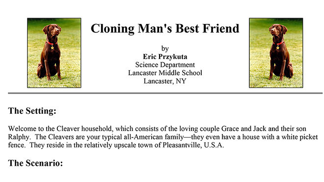 Cloning Man's Best Friend | NSTA