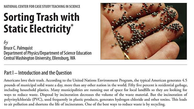 Sorting Trash with Static Electricity | NSTA